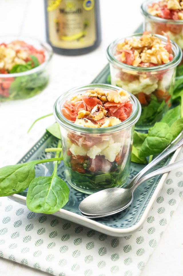 Italiaanse amuse in een glaasje - Mind Your Feed