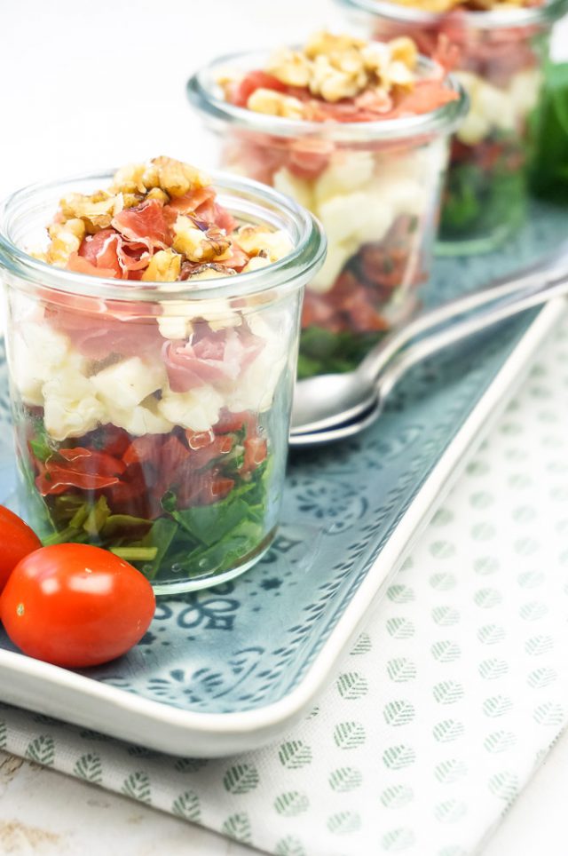 Italiaanse amuse in een glaasje - Mind Your Feed
