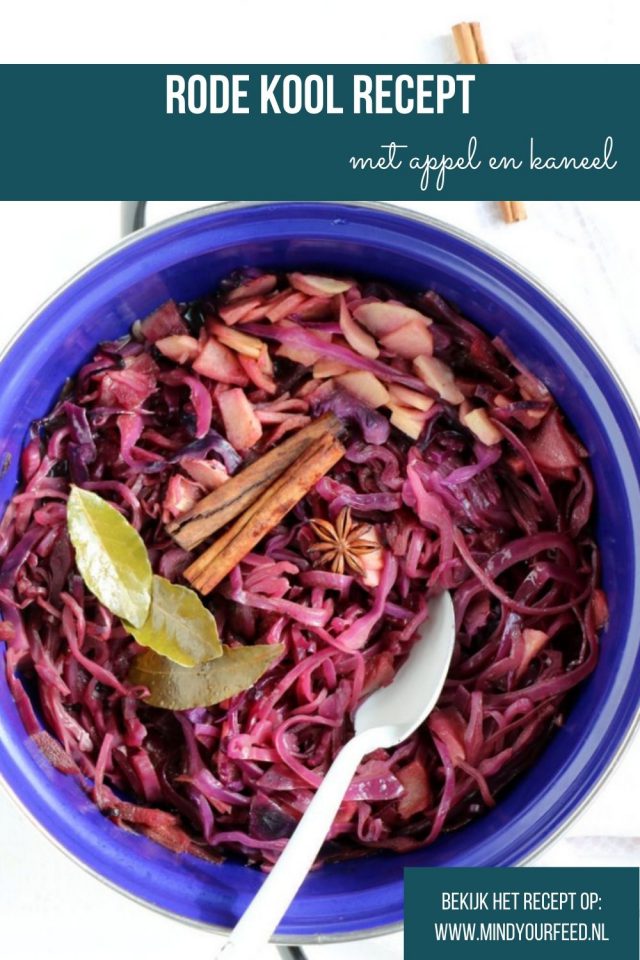 Rode kool met appel en kaneel - Mind Your Feed