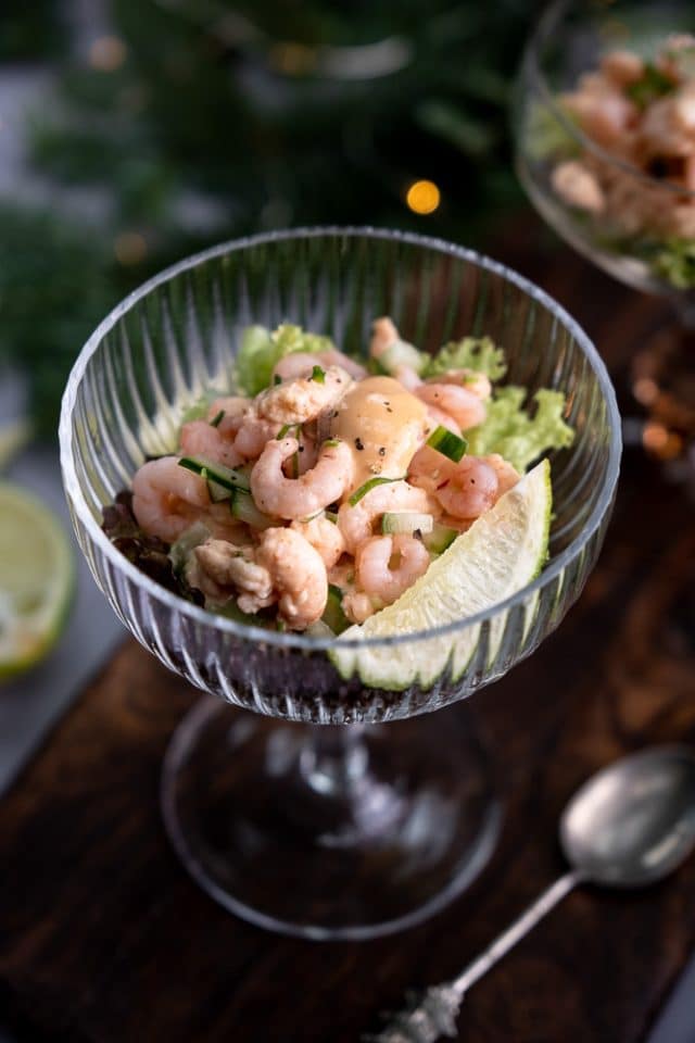 Garnalencocktail met avocado mousse - Mind Your Feed