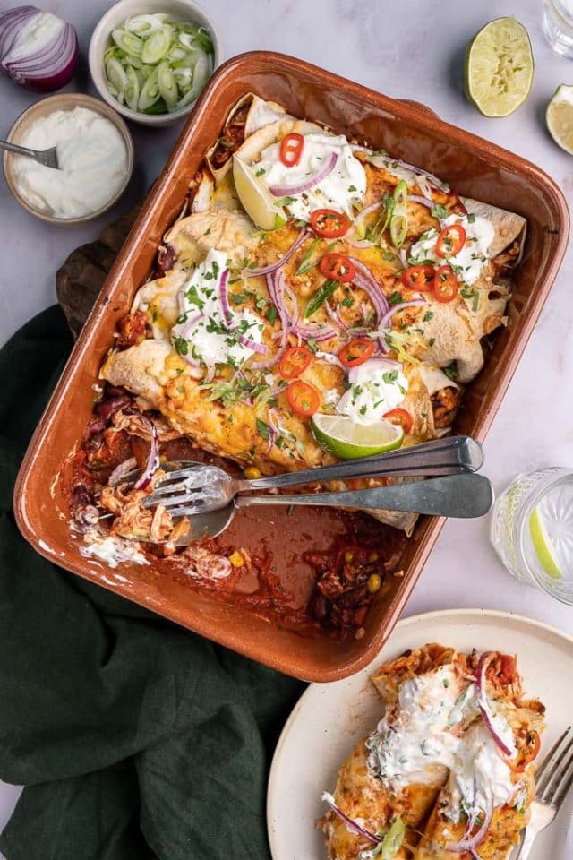 Enchiladas met kip - Mind Your Feed