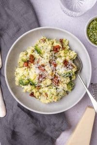 Italiaanse broccoli stamppot met salami - Mind Your Feed