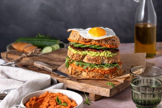 Club sandwich met kip - Mind Your Feed