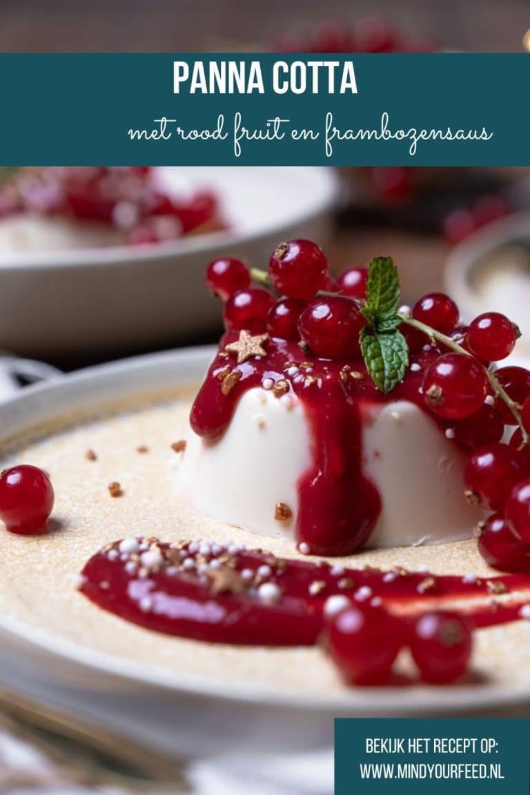 Panna cotta met rood fruit - Mind Your Feed