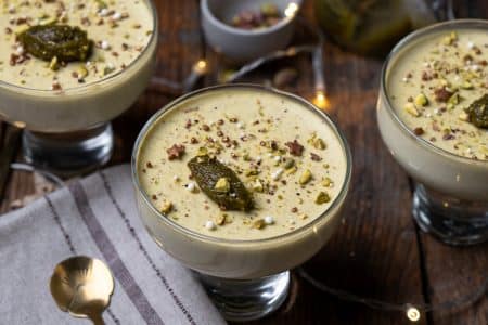 Pistache panna cotta - Mind Your Feed